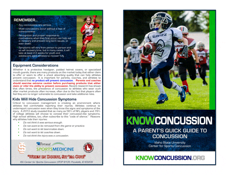 CONCUSSION TRAINING - southeastidahoyouthfootball.com